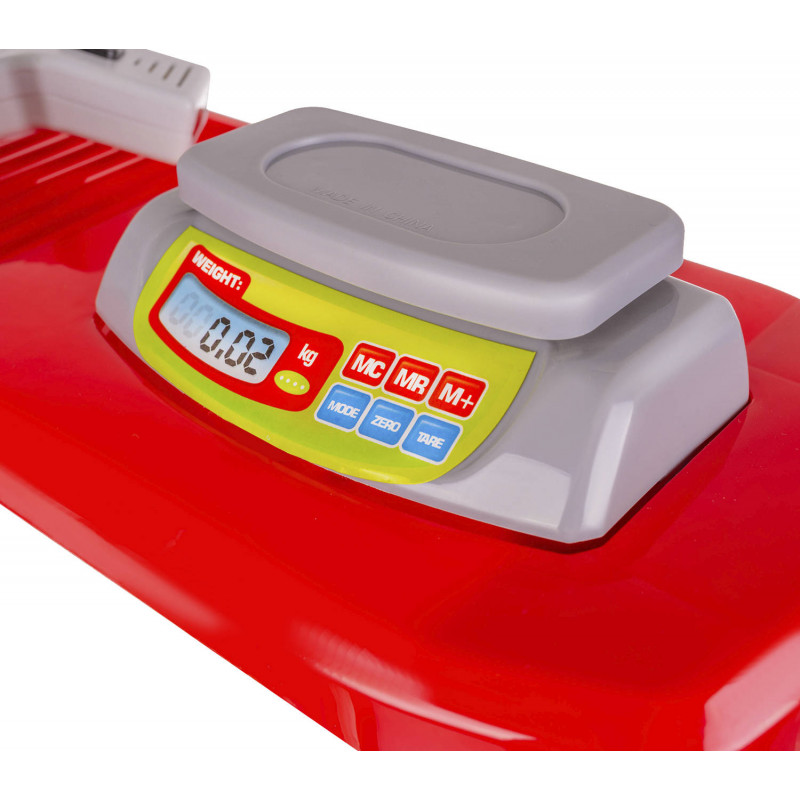 Matbutik Kassaapparat Leksak + Kundvagn för barn