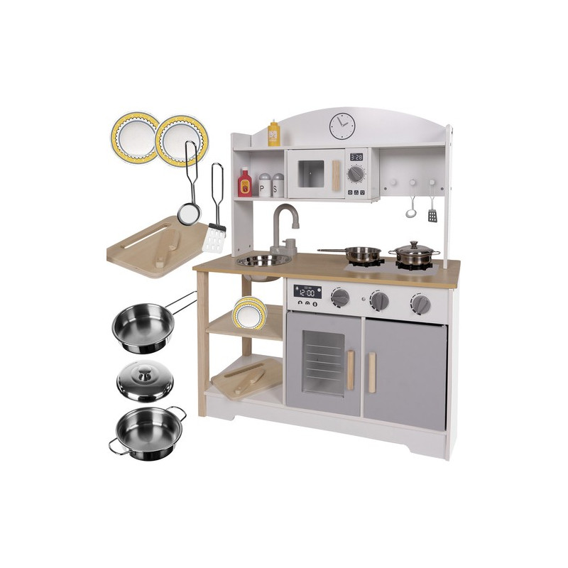 Lekkök i Trä för Barn med Tillbehör - Barnkök