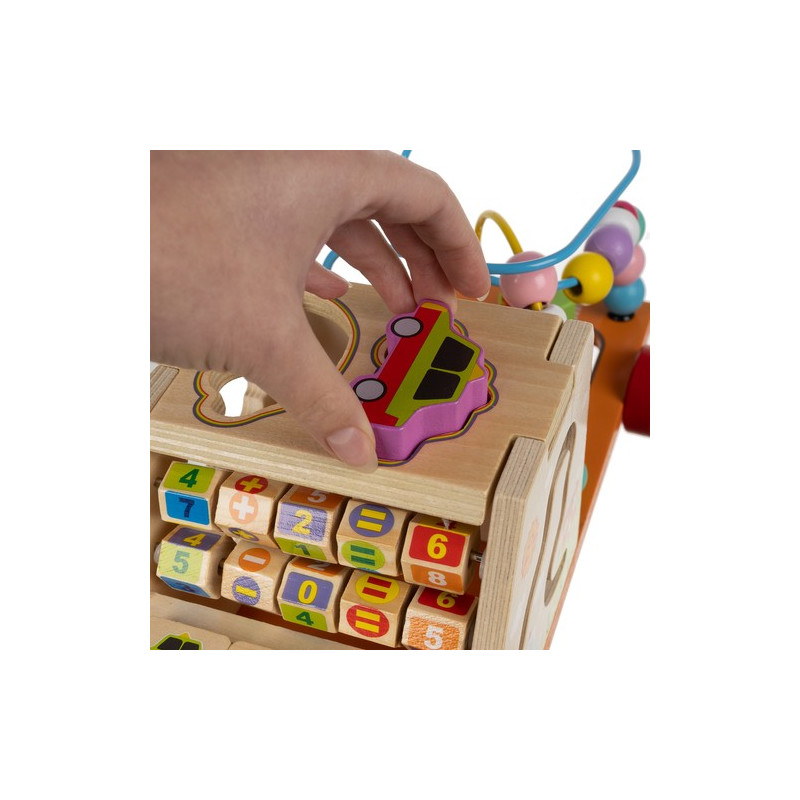 Leksak Träsorterare bil 7 i 1 - lärande och lek i ett - Pedagogiska...