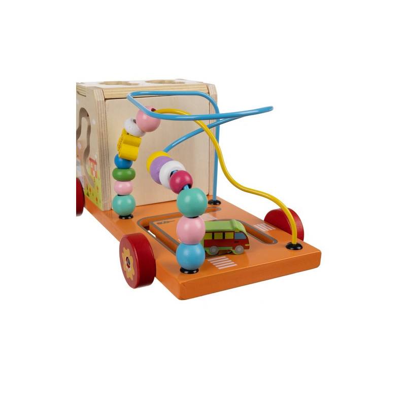 Leksak Träsorterare bil 7 i 1 - lärande och lek i ett - Pedagogiska...