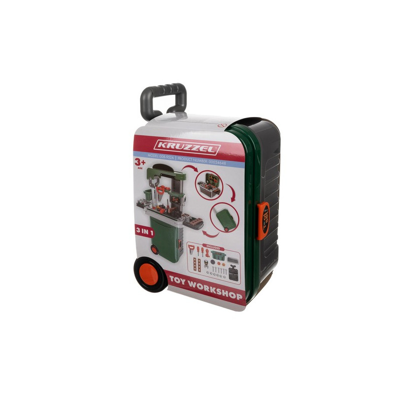 Leksaks Verkstad DIY Kit Verktyg med Resväska